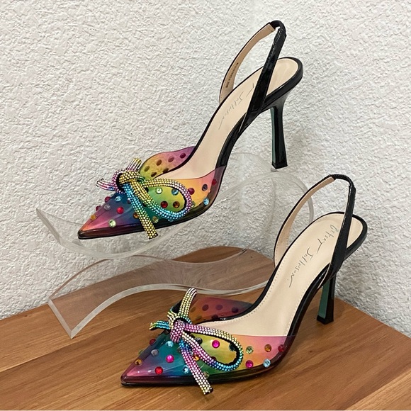 Betsey Johnson | Shoes | Betsey Johnson Deede Embellished Rainbow ...